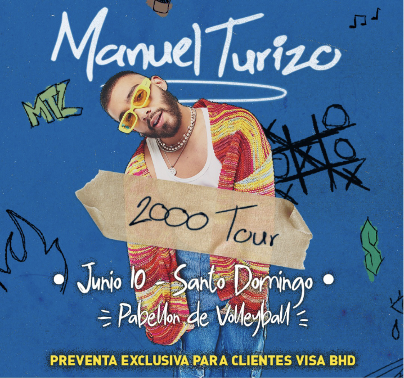 MANUEL TURIZO LLEGA A RD CON SU “2000 TOUR” - DesdeLaRedRD.com